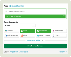 How to find a property in Sweden - Hemnet