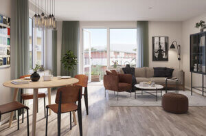 Grönska möter storstad vid gränsen till Hagastaden - Hemnet